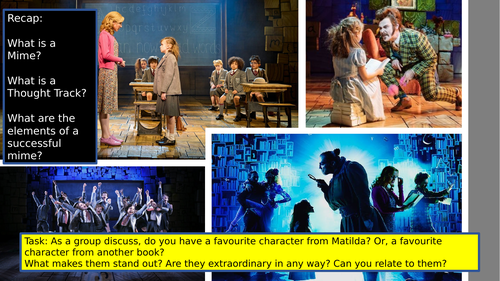 Matilda - Introduction to Drama | Teaching Resources