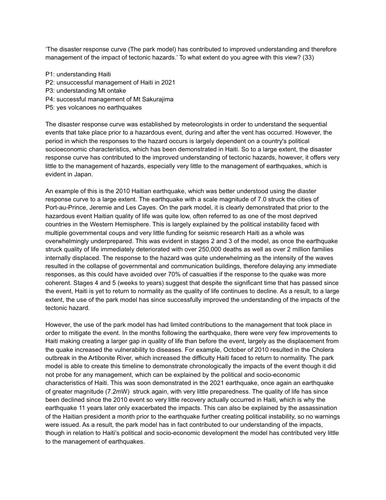 Hazardous earth 33 marker - OCR A-level Geography | Teaching Resources Hazardous earth 33 marker - OCR A-level Geography | Teaching Resources