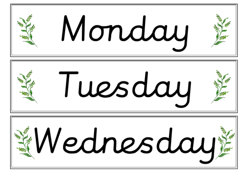 Days and months and date display pack | Teaching Resources
