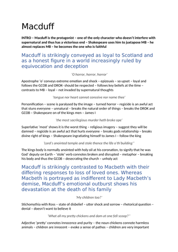 Macbeth Essay Plans | Teaching Resources