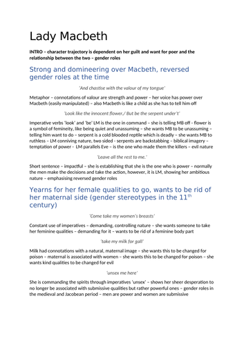 Macbeth Essay Plans | Teaching Resources