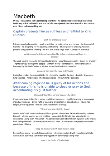 Macbeth Essay Plans | Teaching Resources