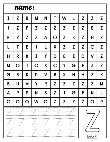 Alphabet Maze Worksheets, Color by Letter for kids, Letter Recognition ...