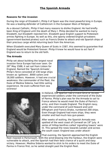 Spanish Armada | Teaching Resources