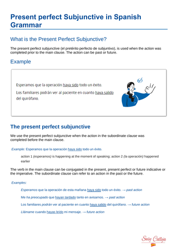 El Pretérito Perfecto de Subjuntivo - The Present Perfect Subjunctive ...