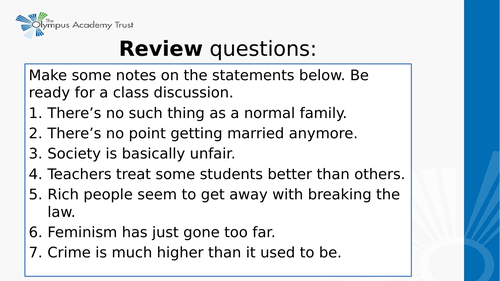 GCSE Sociology AQA Introduction unit | Teaching Resources