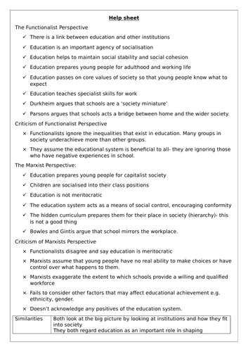 Paper 1- Education | Teaching Resources