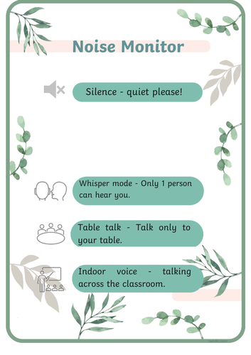 Botanical noise monitor | Teaching Resources