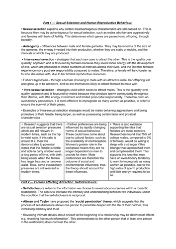 Relationships - A Level Psychology (AQA) | Teaching Resources