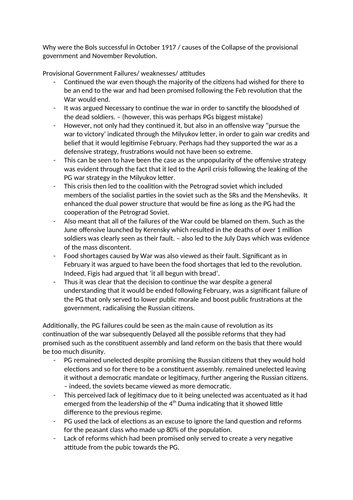 1917 Russian Revolutions February/October causes | Teaching Resources