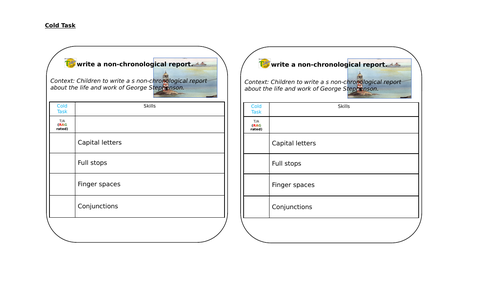 Y2, Non-Chron Report - George Stephenson | Teaching Resources