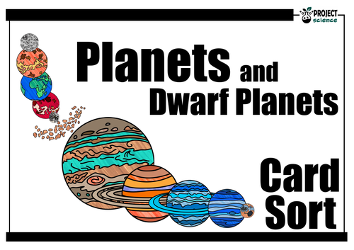 Planets and Dwarf Planets Card Sort [Cut and Paste Activity] | Teaching ...