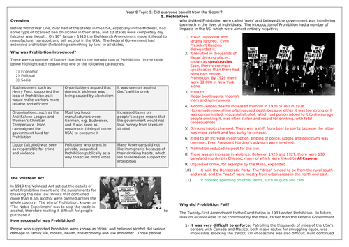 KS3 Boom and Bust | Teaching Resources