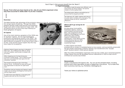 KS3 Boom and Bust | Teaching Resources