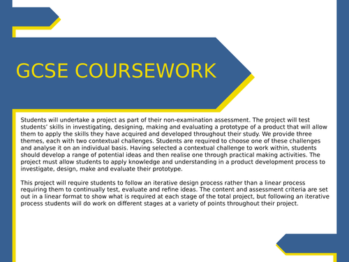 GCSE Coursework Presentation | Teaching Resources