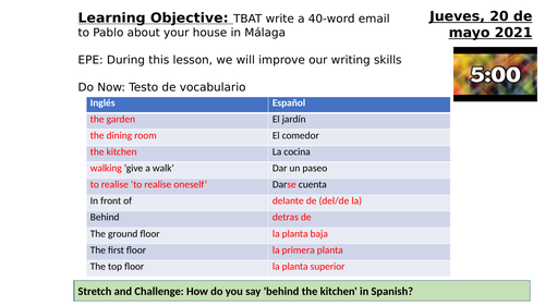 Theme 2 | GCSE Spanish | Describe your house | Teaching Resources