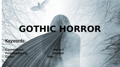 Gothic horror writing | Teaching Resources