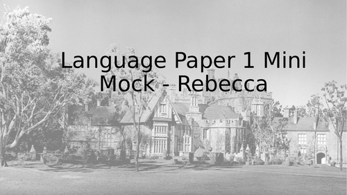 Language Paper 1 Section A formative assessment and feedback | Teaching ...
