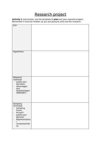 GCSE Sociology AQA Research Methods unit | Teaching Resources