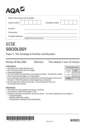 GCSE Sociology AQA Research Methods unit | Teaching Resources GCSE Sociology AQA Research Methods unit | Teaching Resources