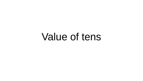 Tens and Ones | Teaching Resources