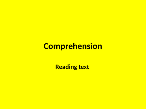 Reading Comprehension Bundle | Teaching Resources