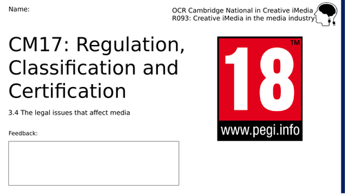 CM17 - Regulation, Classification and Certification (Workbook ...