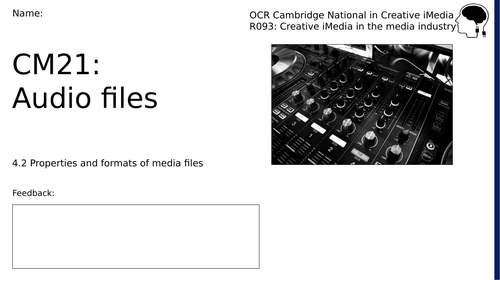 CM21 - Audio files (Workbook) | Teaching Resources