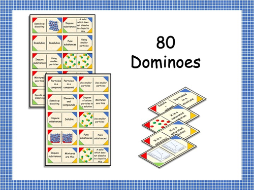 Mixtures Solutions and Suspensions Dominoes Game KS3 | Teaching Resources
