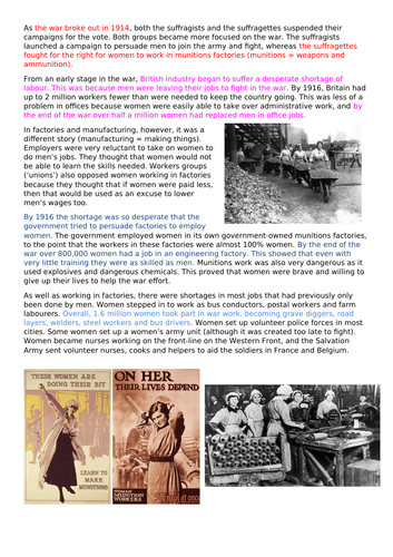 Women WWI | Teaching Resources