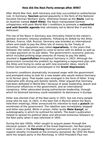 Nazi anti-Semitic beliefs | Teaching Resources