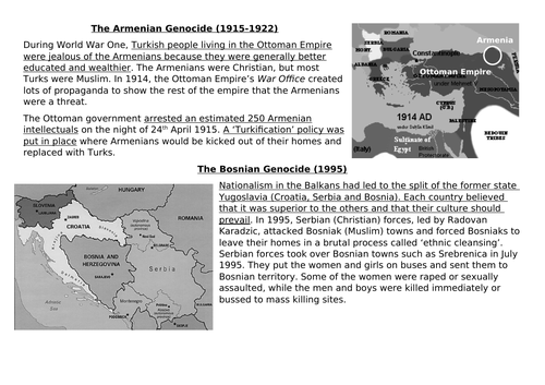 Causes of genocide | Teaching Resources