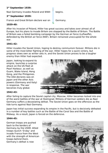 20th century conflict SoW | Teaching Resources