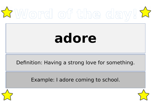 Year 3 Word of the Day Posters | Teaching Resources