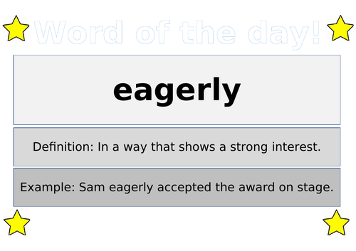 Year 3 Word of the Day Posters | Teaching Resources