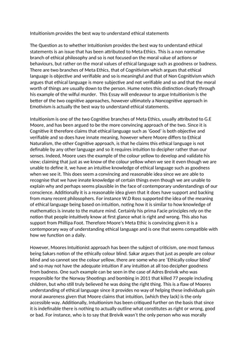 Meta Ethics Essay plans/notes OCR A Level | Teaching Resources
