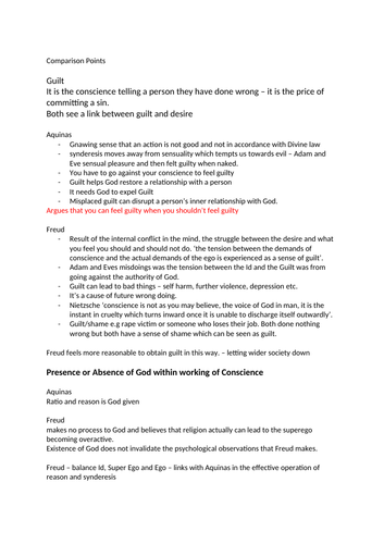 Conscience OCR A Level Religious Studies | Teaching Resources
