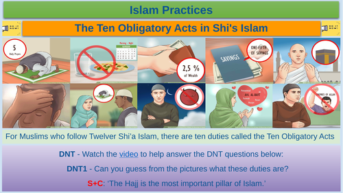 Shia (Ten Obligatory Acts) - AQA - Religious Studies GCSE | Teaching ...