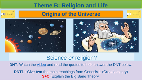 The origins of the universe and life (Christianity) - AQA - Religious ...