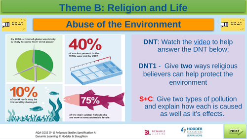 Abuse of the environment - Part 1 - AQA - Religious Studies GCSE ...