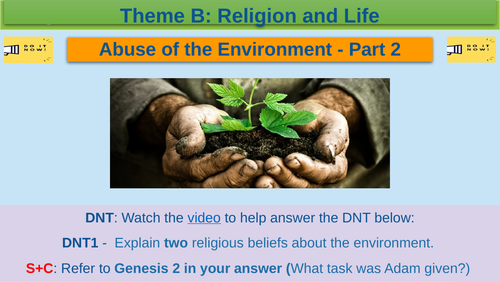 Abuse of the environment - Part 2 - AQA - Religious Studies GCSE ...