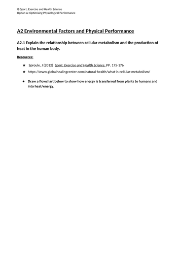 IB SEHS Option A (Full Topic Resource) | Teaching Resources