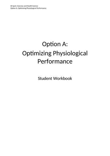 IB SEHS Option A (Full Topic Resource) | Teaching Resources