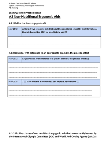 IB SEHS Option A (Full Topic Resource) | Teaching Resources