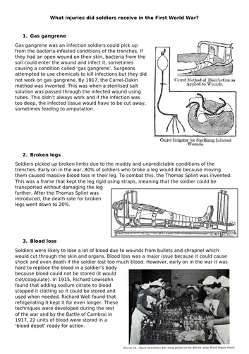 Medical Advancements WW1 | Teaching Resources