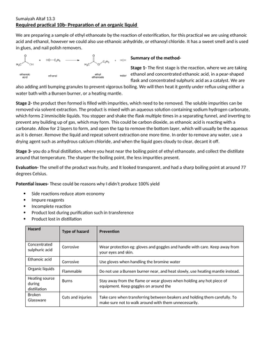 A- LEVEL CHEM PRACTICAL WRITE UPS AQA | Teaching Resources A- LEVEL CHEM PRACTICAL WRITE UPS AQA | Teaching Resources