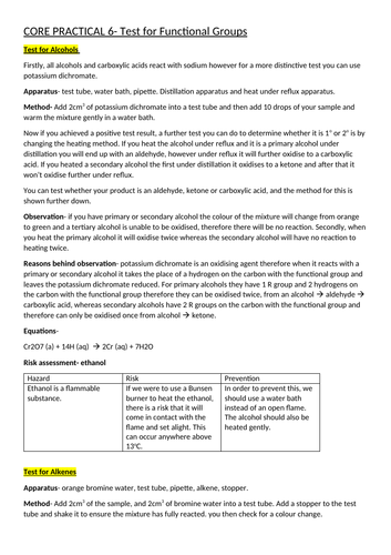 A- LEVEL CHEM PRACTICAL WRITE UPS AQA | Teaching Resources A- LEVEL CHEM PRACTICAL WRITE UPS AQA | Teaching Resources