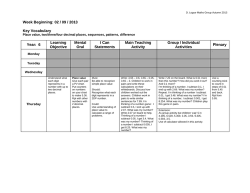 Back to School Year 6 Maths Mathematics Complete Year's Planning ...