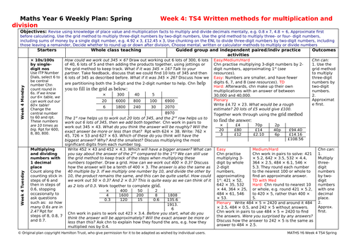 Back to School Year 6 Maths Mathematics Complete Year's Planning ...