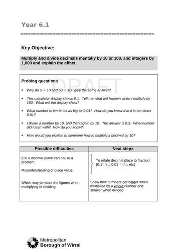 Back to School Year 6 Maths Mathematics Complete Year's Planning ...